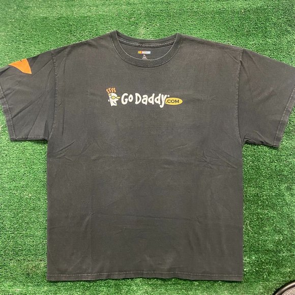 Nascar | Shirts | Vintage Y2k Go Daddy Nascar Shirt Sun Faded Racing ...